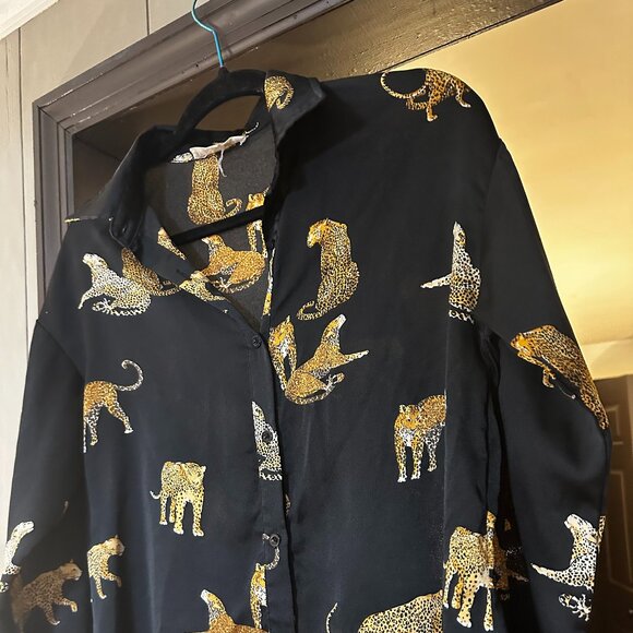 Tops | Tiger Silk Top | Poshmark